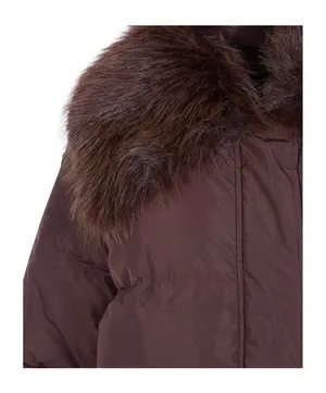 TWINSET Quilted Padded Jacket With Fur Collar