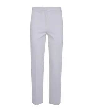 TWINSET Pleated Zip-detail Casual Trousers - Gray