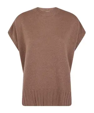TWINSET Color-block Knit Sweater - Brown