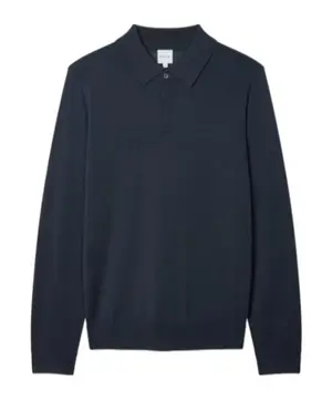 Paul Smith Long-sleeve Knitted Polo Top