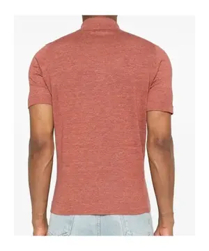 Brunello Cucinelli Textured Knit Polo Shirt
