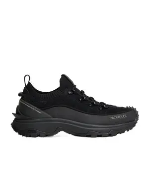 Moncler Trailgrip Lite3 Nubuck Suede Sneakers - Black