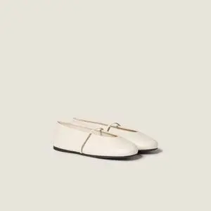 Miu Miu Nappa Leather Ballerinas
