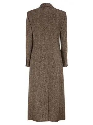 Brunello Cucinelli Double-breasted Wool And Alpaca Herringbone Coat