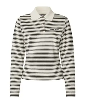Samsøe Samsøe Long Sleeve Polo Shirt - No