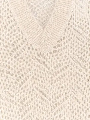 Brunello Cucinelli V-neck Sequin Sweater
