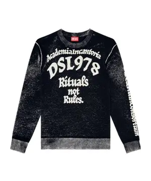 DIESEL® Dsl1978" Graphic Long Sleeve Sweater