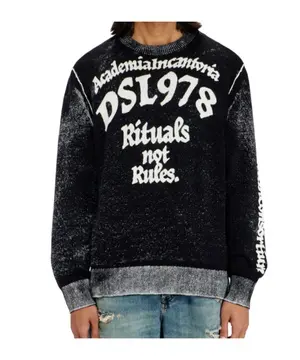 DIESEL® Dsl1978" Graphic Long Sleeve Sweater