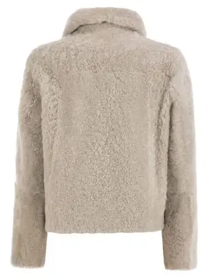 Brunello Cucinelli Shearling Pea Coat