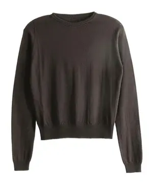 Rick Owens Crew Neck Long-sleeved Knitwear - Black