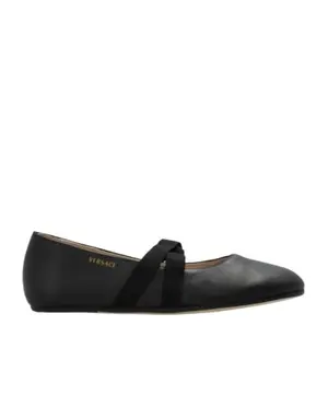 Versace Leather Ballerinas