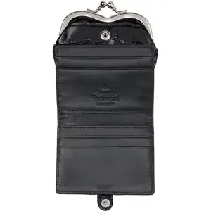 VIVIENNE WESTWOOD Heart-frame Croc-embossed Wallet