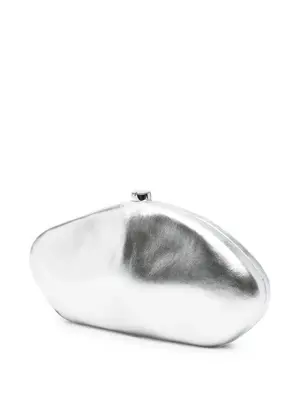 Cult Gaia Thr Caldera Metallic-effect Pebble Clutch Bag