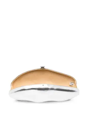 Cult Gaia Thr Caldera Metallic-effect Pebble Clutch Bag