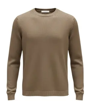ROBERTO COLLINA Crew Neck Sweater - Brown