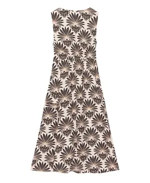 Mint Velvet Floral Print Sleeveless Midi Dress