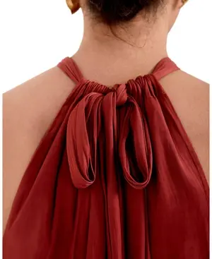 Mint Velvet Ruffle Halter Neck Maxi Dress