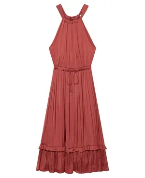 Mint Velvet Ruffle Halter Neck Maxi Dress