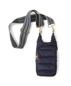 UNCOMMON GOODS Padded Crossbody Water Bottle Bag Navy