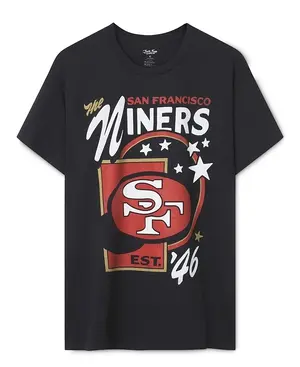 Junk Food Clothing San Francisco 49ers Star Power Graphic Tee - Black