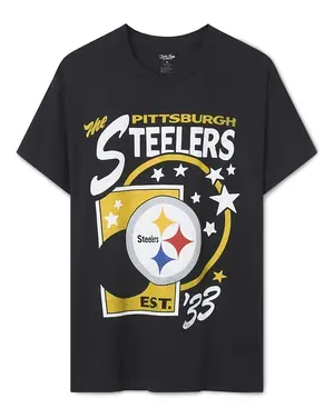 Junk Food Clothing Pittsburgh Steelers Star Power Tee - Black