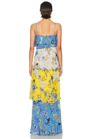 Hemant & Nandita Tiered Maxi Dress - Multi