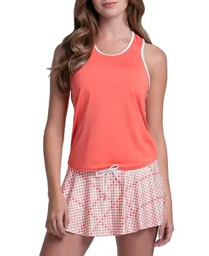 Lucky In Love Court Lounge Tank - Flame