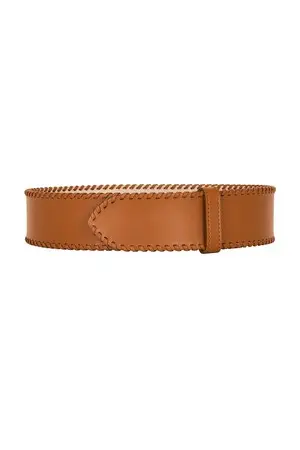 Khaite Theo Whipstitch Belt - Tan