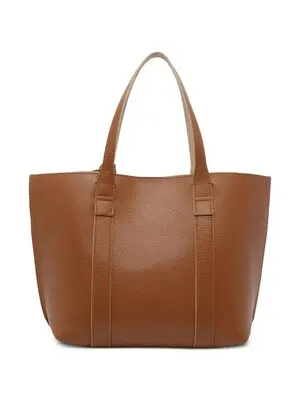 Hogan Script Small Leather Tote Bag