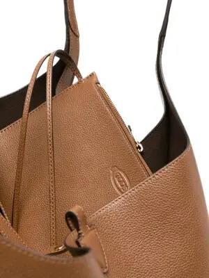 TOD'S T Timeless Medium Leather Tote Bag