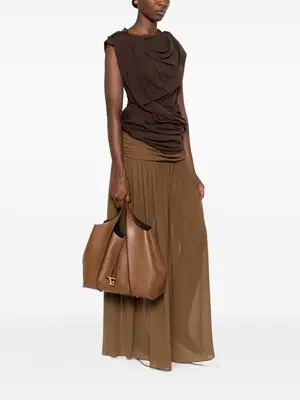 TOD'S T Timeless Medium Leather Tote Bag