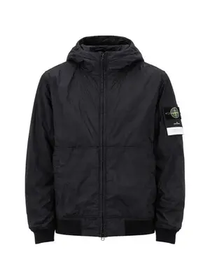 Stone Island Logo Nylon Blouson Jacket - Black