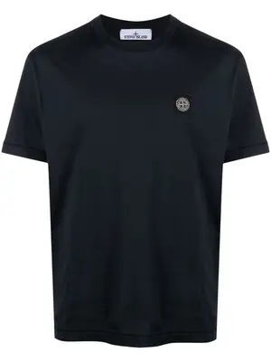 Stone Island Logo Cotton T-shirt