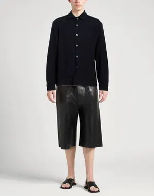 XACUS Virgin Wool Bouclé Overshirt - Blue
