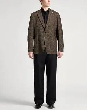MANUEL RITZ Blazer Size Cotton, Polyester, Acrylic, Wool