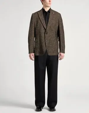 MANUEL RITZ Blazer Size Cotton, Polyester, Acrylic, Wool