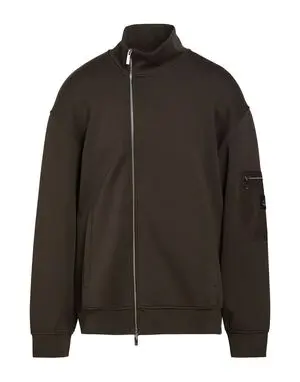 Armani Exchange Long Sleeve Zip-up Sweatshirt - Green