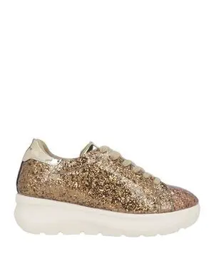 FORNARINA Sneakers Size Textile Fibers - Gold