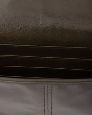 Prada Leather Wallet With Shoulder Strap