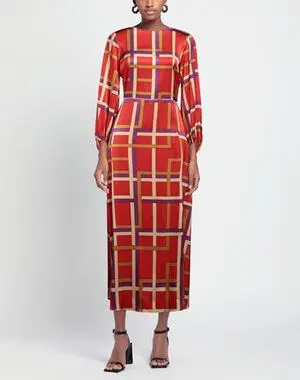 Momoni Maxi Dress Size Silk, Elastane