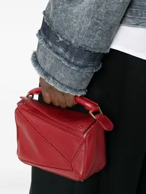 Loewe Puzzle Featherlight Mini Leather Handbag