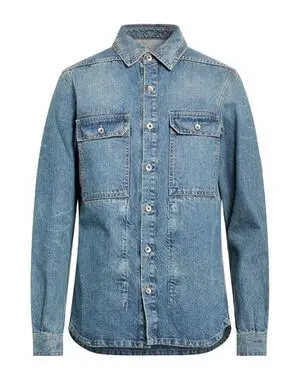 Rick Owens Denim Shirt Size Cotton - Blue