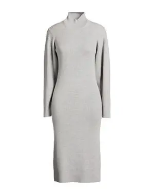 Majestic Filatures Midi Dress Size Merino Wool - Grey