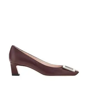 ROGER VIVIER Trompette Leather Pumps - Red