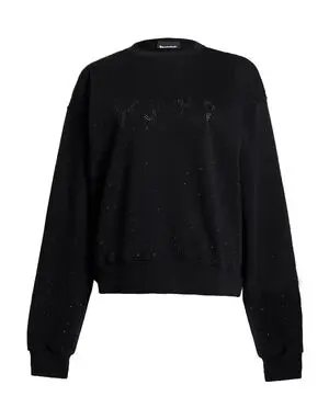 DISCLAIMER Cotton Sweatshirt With Crystal Embellishments