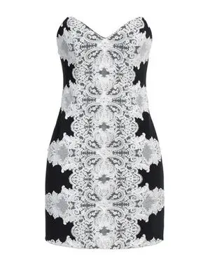 Elisabetta Franchi Mini Dress Size Viscose, Acetate, Elastane, Polyamide, Cotton - Black
