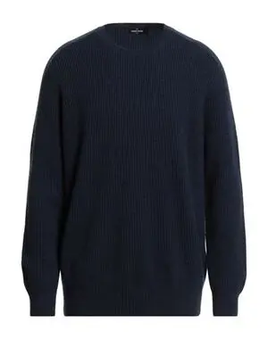 GRAN SASSO GRAN SASSO Men's Cashmere Crewneck Sweater Navy