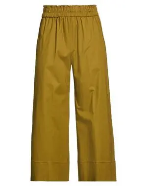 MARIA BELLENTANI Pants Military Size Cotton, Elastane - Green