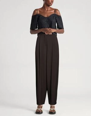 KAOS Wide-leg High-waisted Darts Trousers