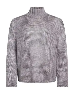 FORTE_FORTE Knitted Turtleneck - Grey